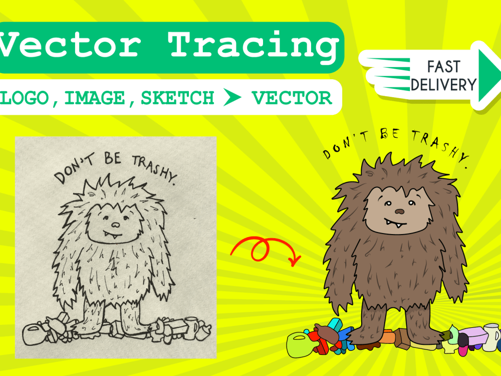 Vectorize logo, vector tracing, convert image to vector | Upwork