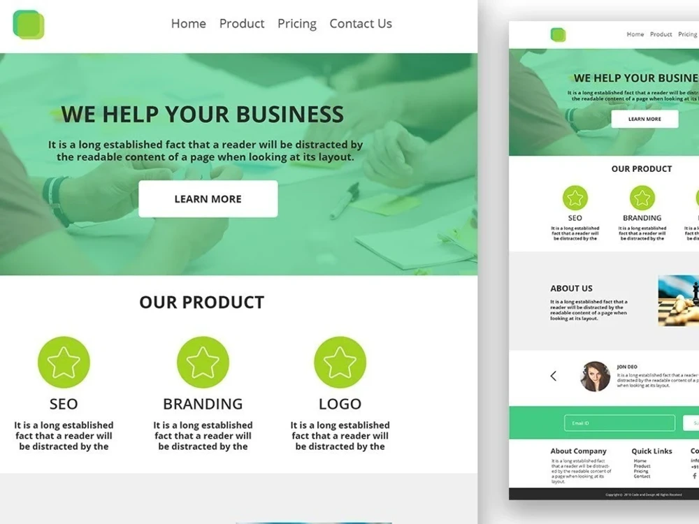 Full responsive website for your business | Upwork