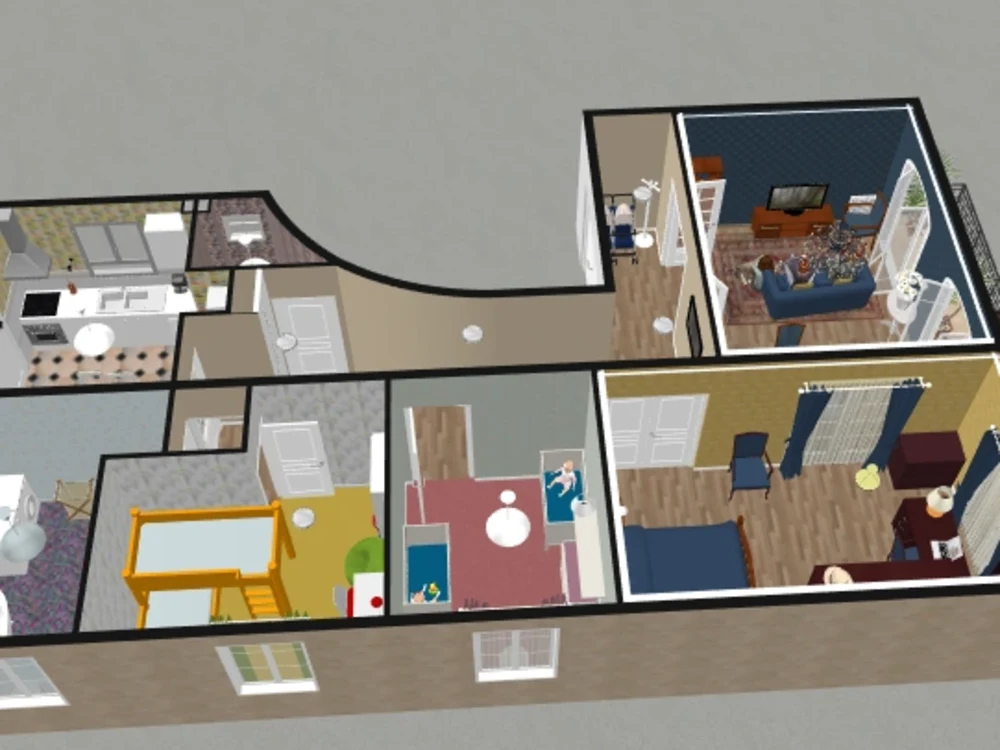 A beautiful 3D floor plan renderings | Upwork