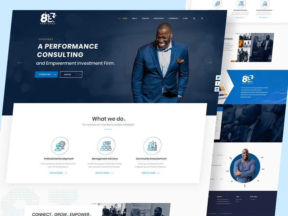 Awesome Website Design in Figma | Adobe XD or PSD format | Upwork