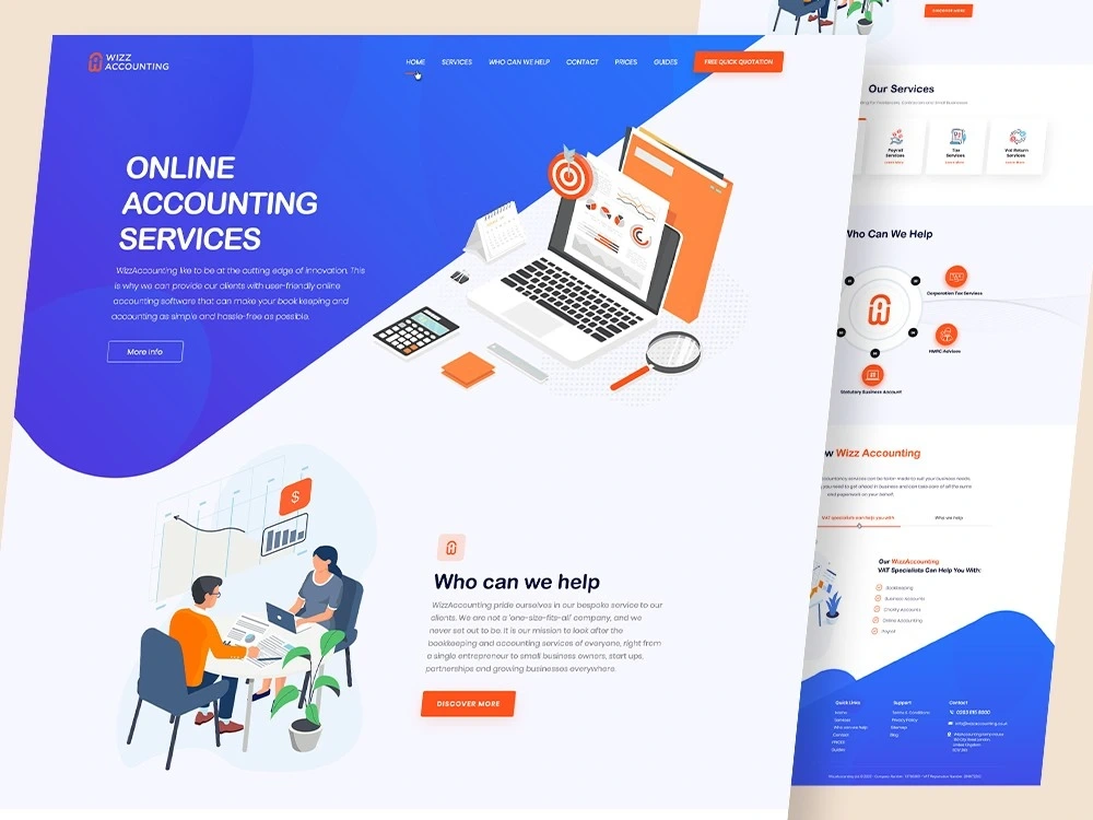 Awesome Website Design in Figma | Adobe XD or PSD format | Upwork