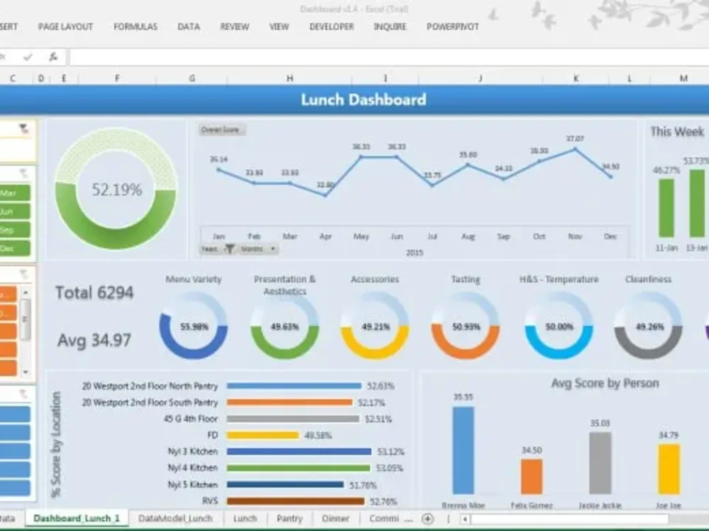 Excel Dashboards | with Charts, Data, Key Indicators | Upwork