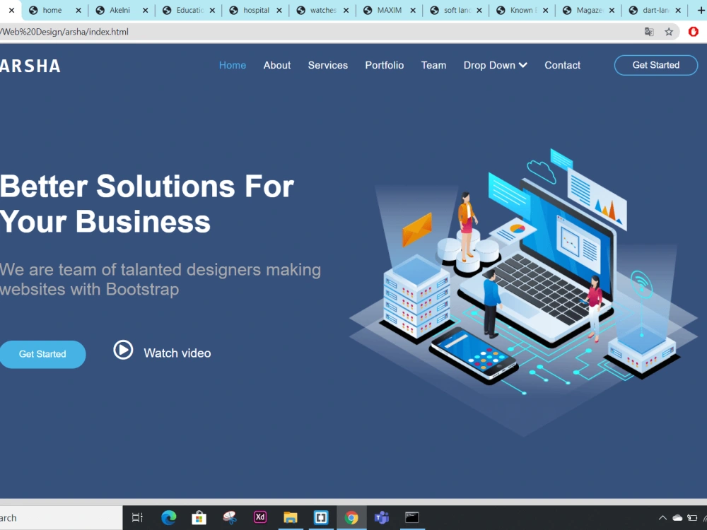 Prefect design of your landing page | Upwork