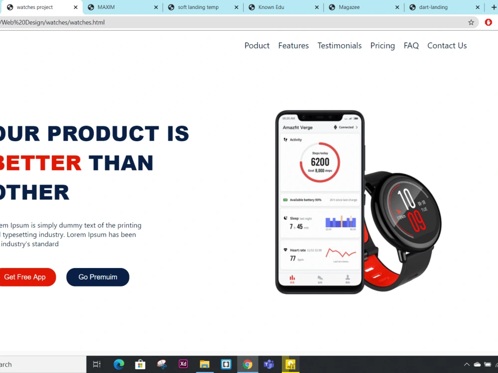 Prefect design of your landing page | Upwork