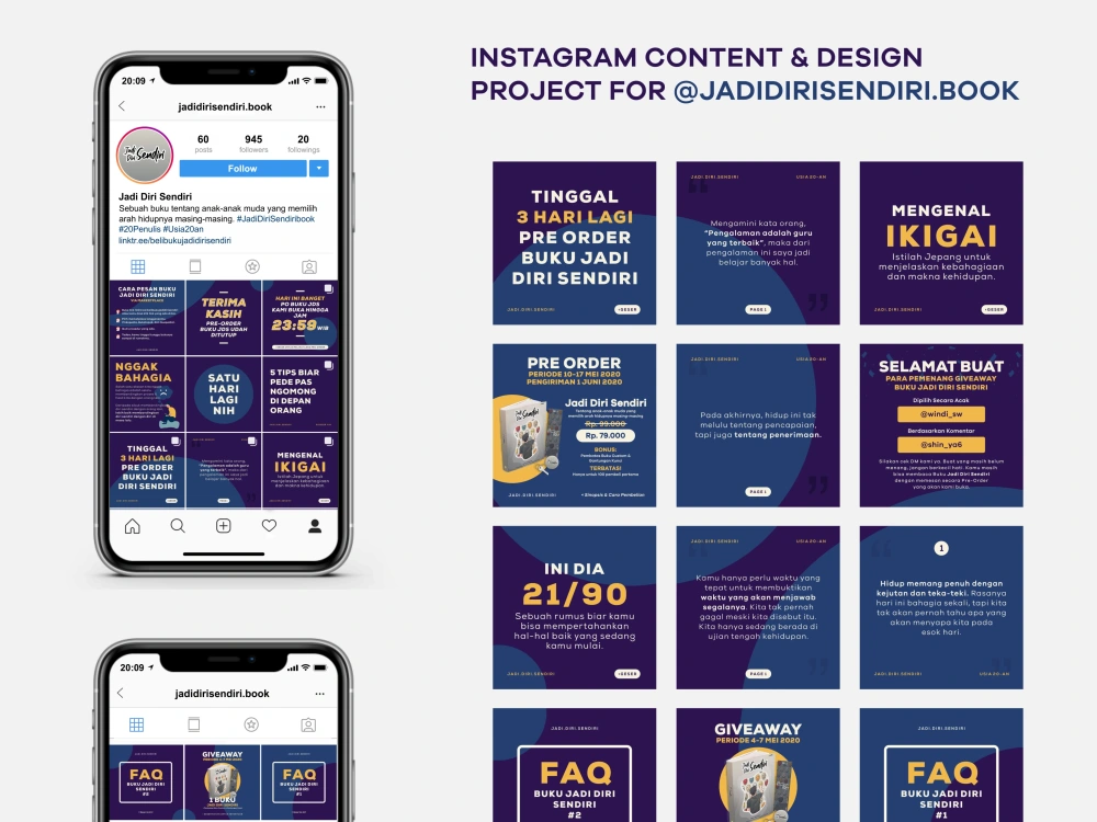 Creative professional Instagram post templates and stories | Upwork