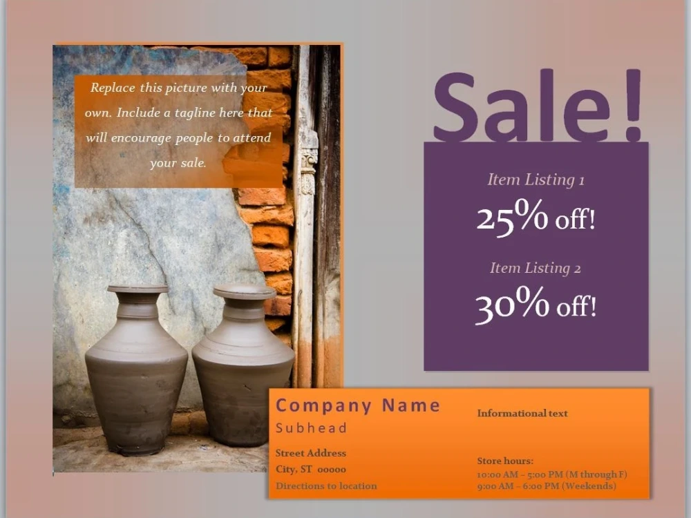 A customized ready-to-print Flyer/Poster for your products & events ...