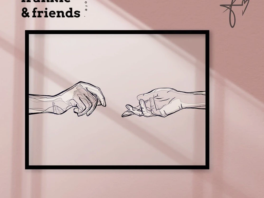 Realistic framed art mock up | Upwork