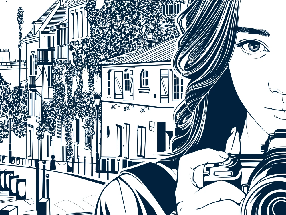 Extremely clean and detail line art / line drawing potrait | Upwork