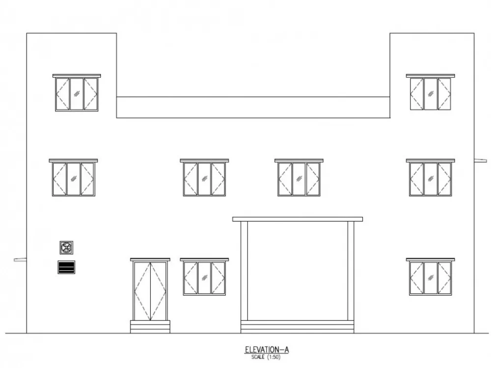 Simple Autocad Elevation