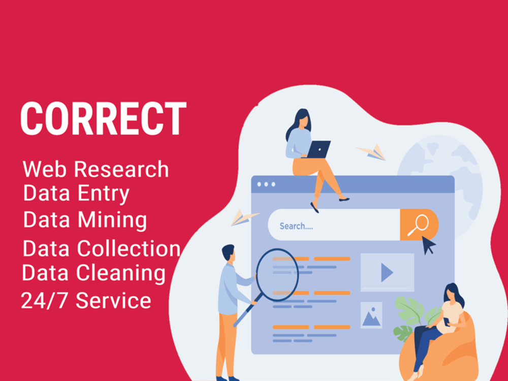 Web research, Data Entry, Data Mining, and Data Collection service | Upwork