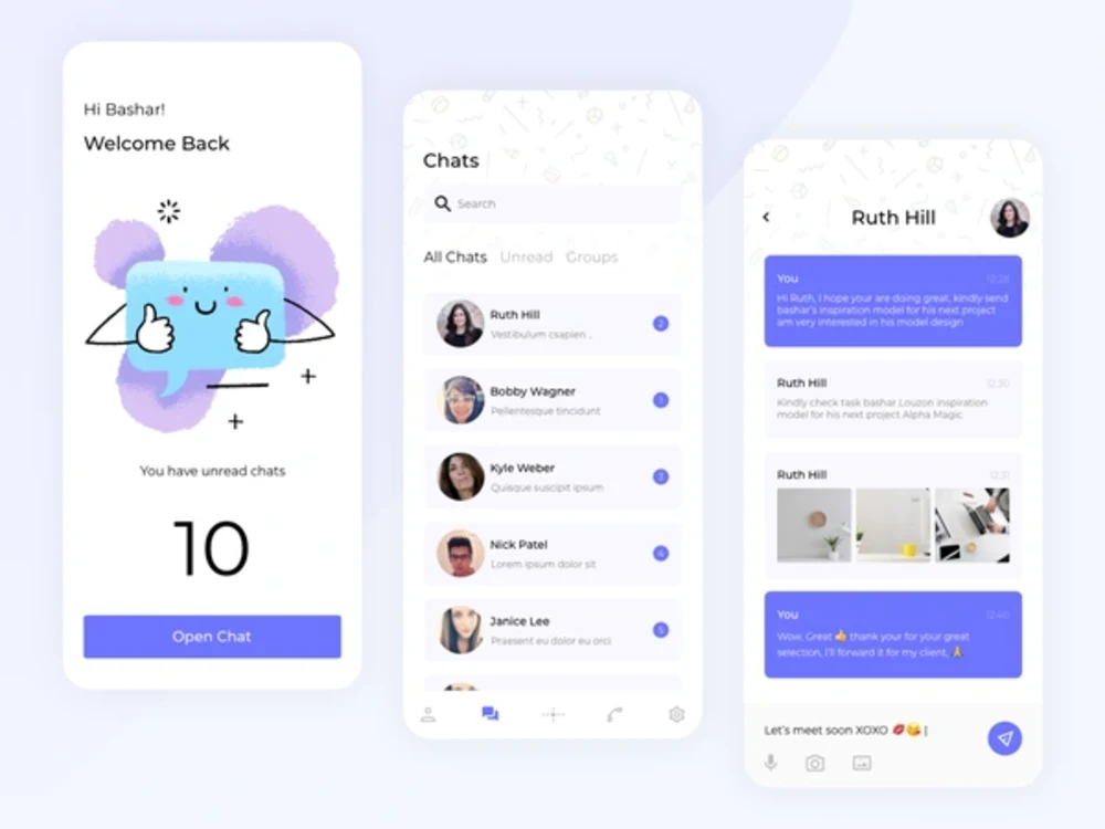 A stunning clean mobile ui design | Upwork