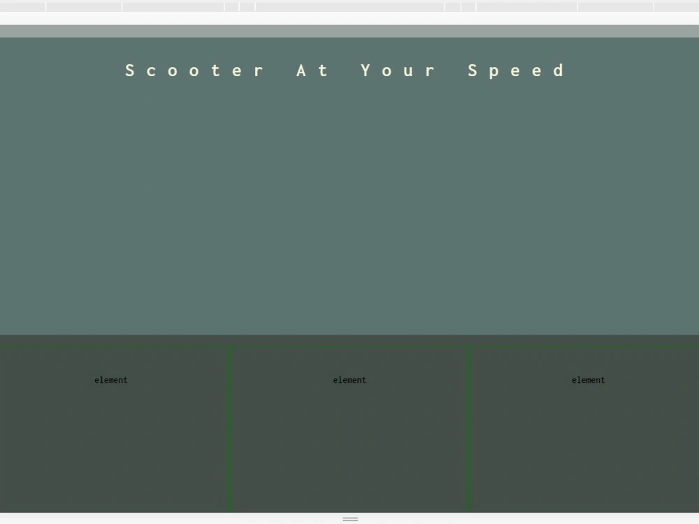 Scooter (responsive layout) template of web page | Upwork
