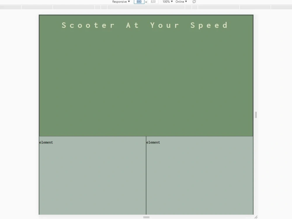 Scooter (responsive layout) template of web page | Upwork