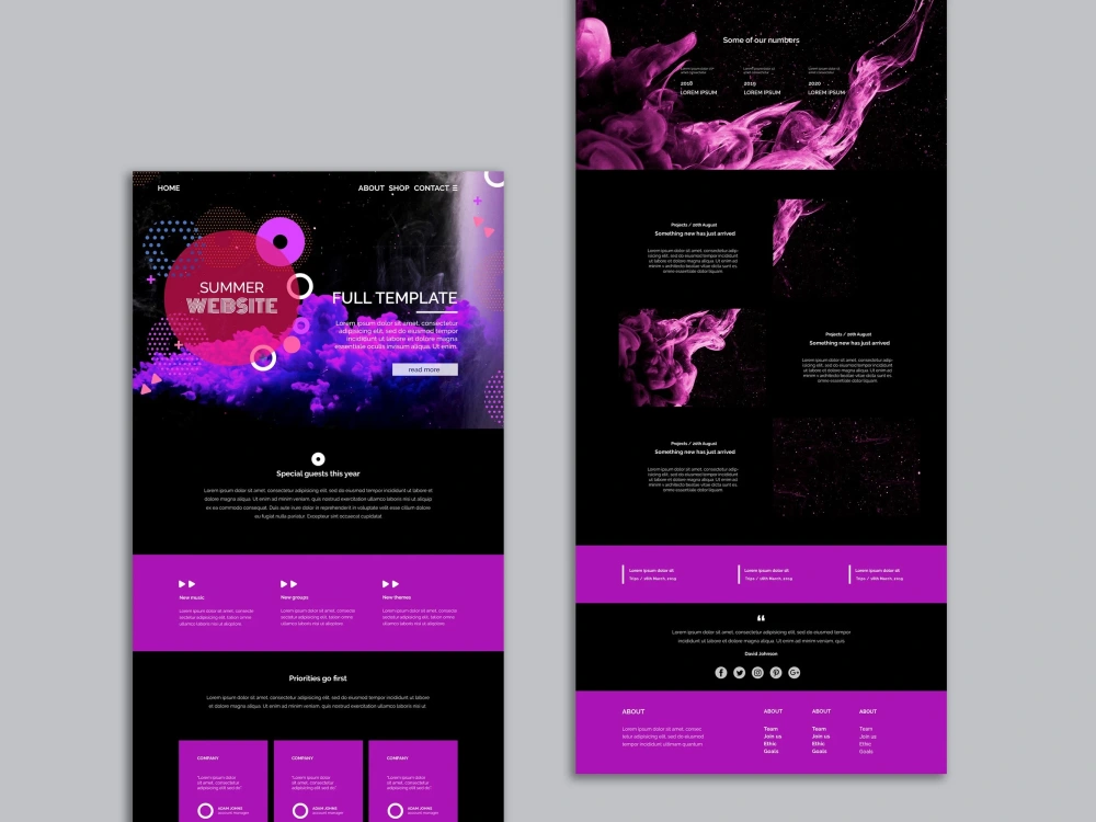 An impressive Wix home page design | Upwork