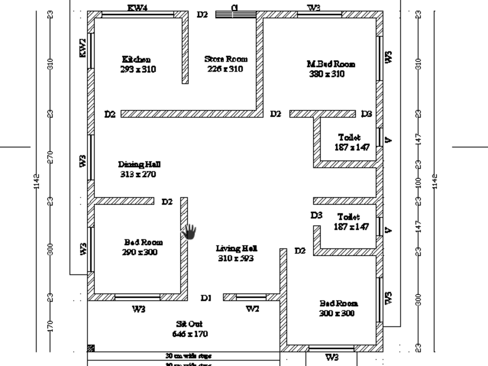 Floor plans, 2d floor, house plans in autocad. | Upwork