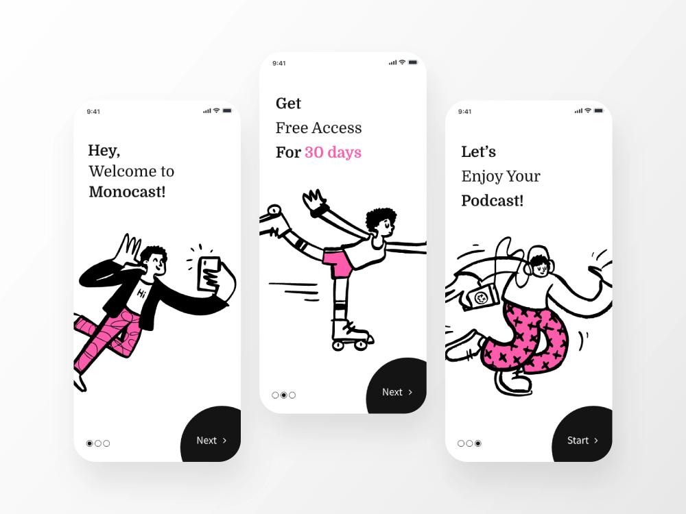 A stunning onboarding UI for iOS/Android App | Upwork