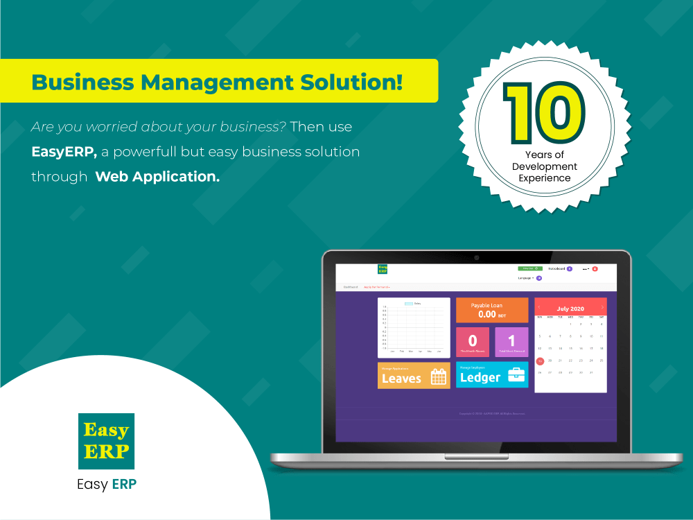 Small and Middle level business management solution like ERP, Inventory ...