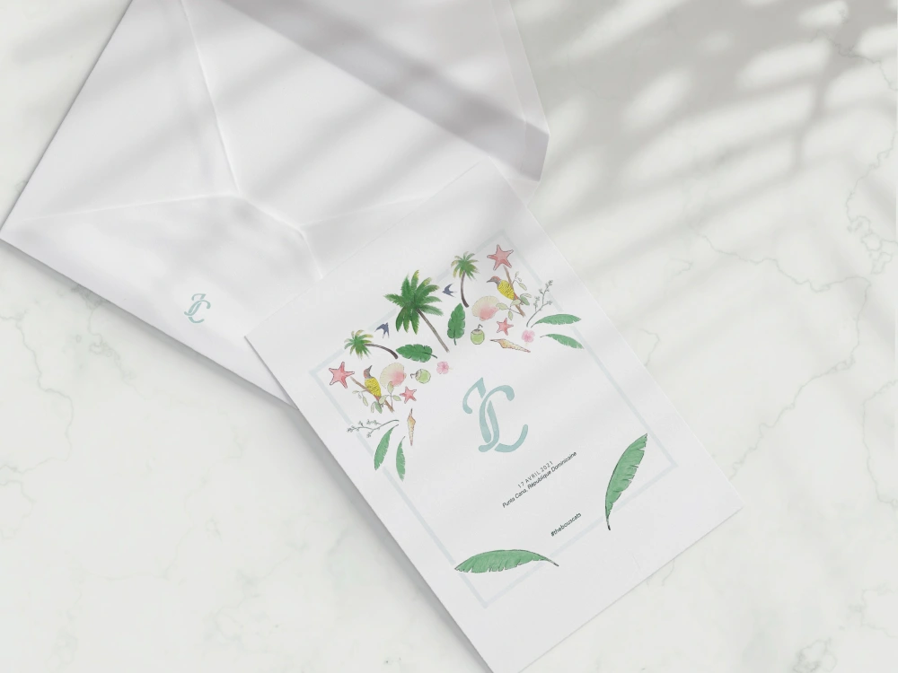 A custom-made invitation card with hand-drawn illustrations | Upwork
