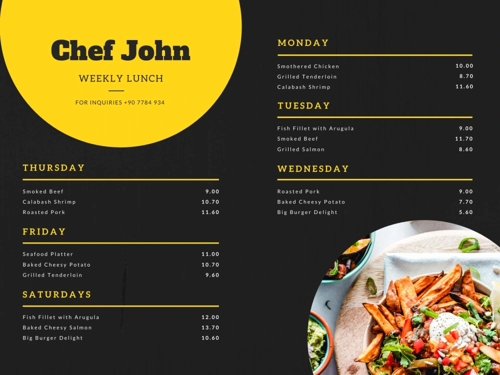 Menu Card Design for Cafes, Bars, Restaurant, etc. 😊😊😊😊😊 | Upwork