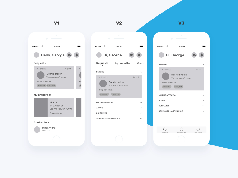 Professional wireframes with an interactive prototype for your mobile ...