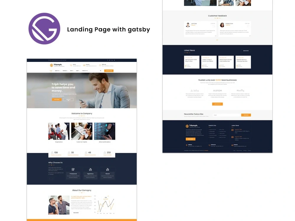 A fabulous web application using Gatsby | Upwork