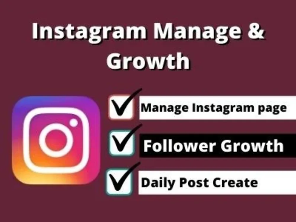 An Instagram Manager Post Create and Organic Follower Growth Service ...