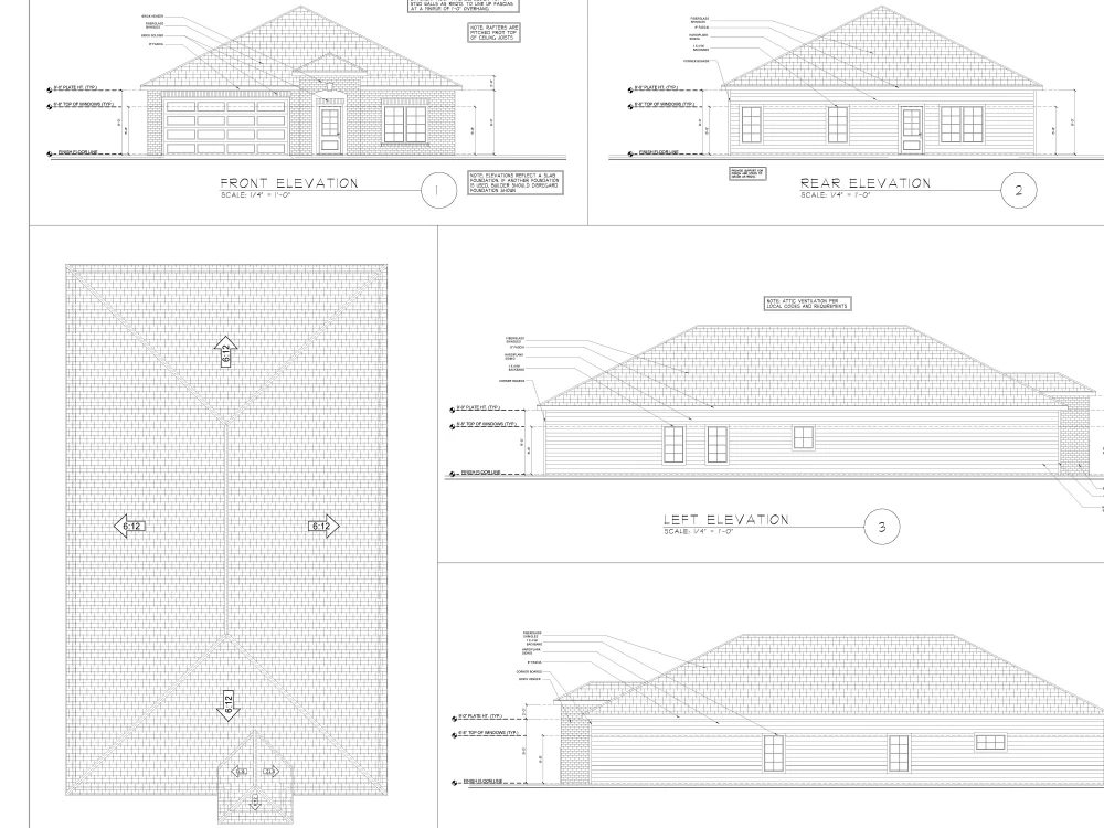Well-drafted architectural 2D drawings for permit | Upwork