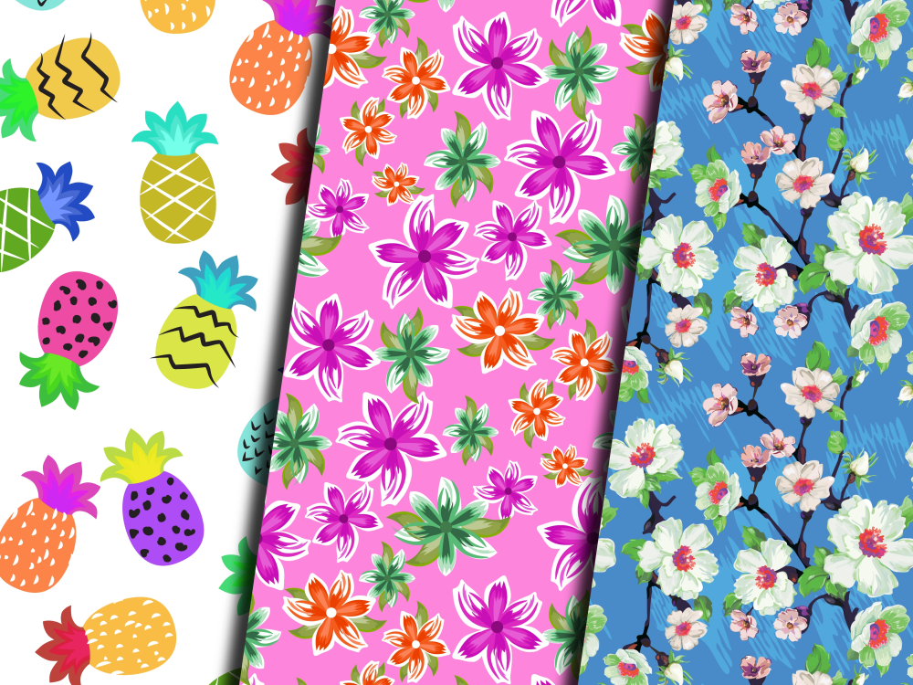 Seamless repeat patterns for fabric, textile printing | Upwork