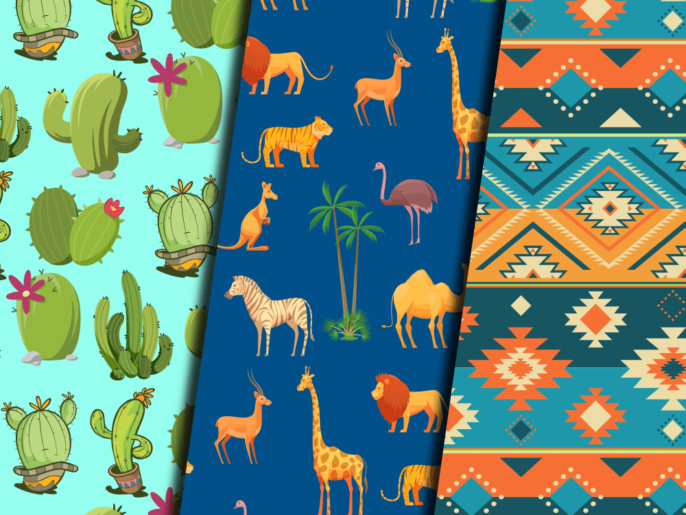 Seamless repeat patterns for fabric, textile printing | Upwork