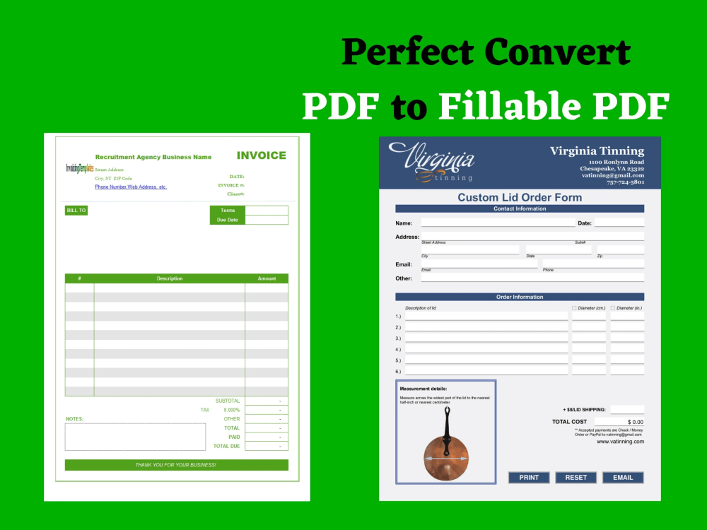 A Professional Dynamic Fillable PDF Form | Upwork