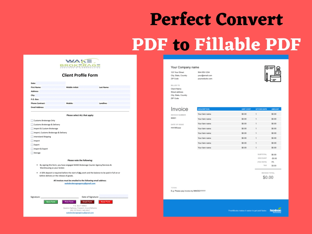 A Professional Dynamic Fillable PDF Form | Upwork
