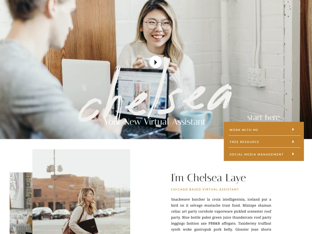 Customization of your purchased Showit template | Upwork