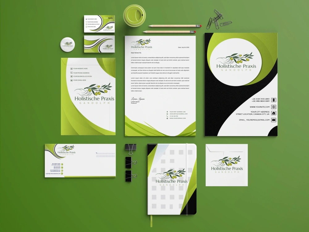 An amazing brand style guides with logo & branding package for your ...