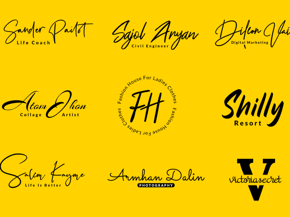 Stunning professional hand lettering signature logo design | Upwork