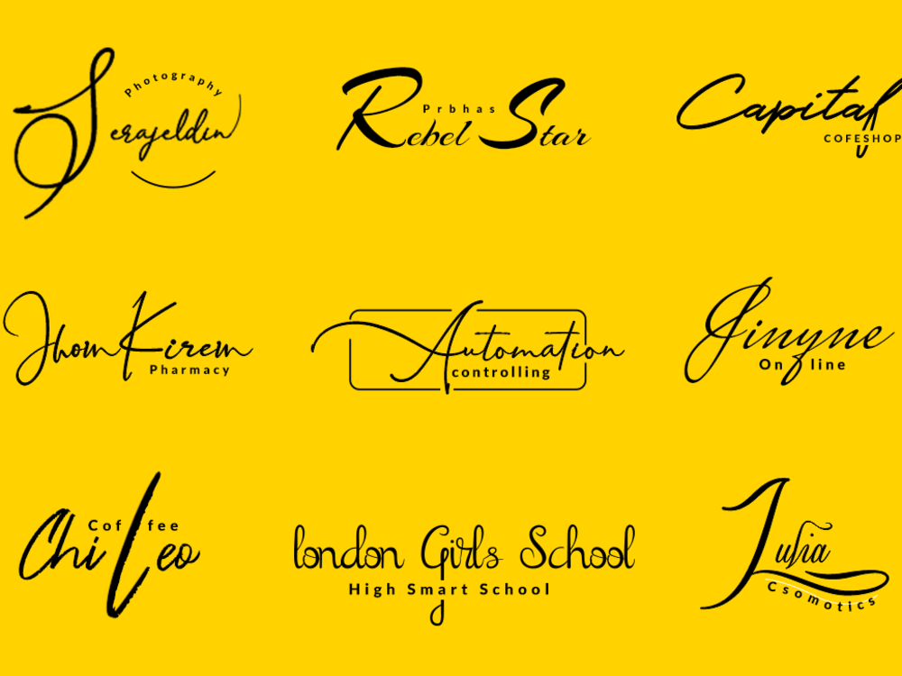 Stunning professional hand lettering signature logo design | Upwork