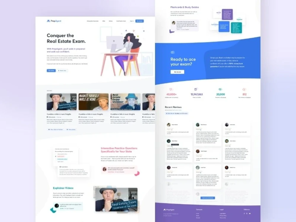 Content rich web ui and ux design for your company, product or service ...
