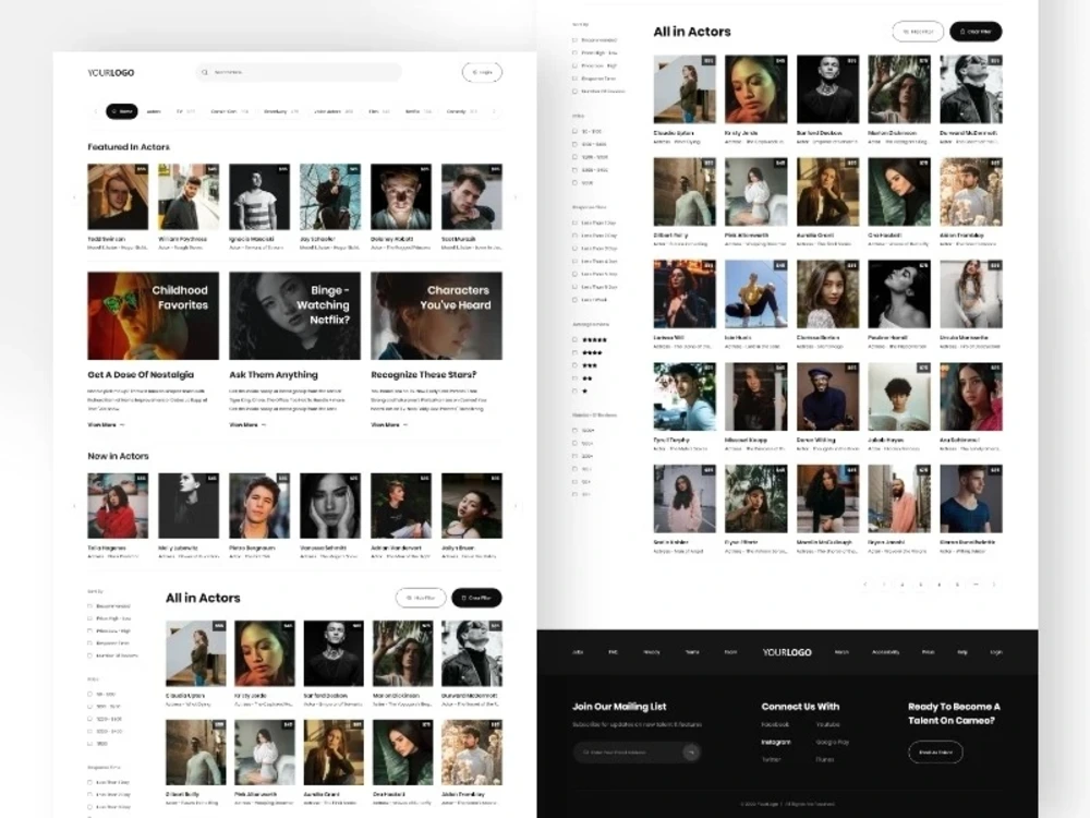 Content rich web ui and ux design for your company, product or service ...