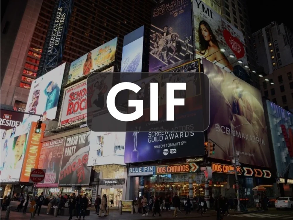 An advertisement-friendly animated GIF banner. | Upwork