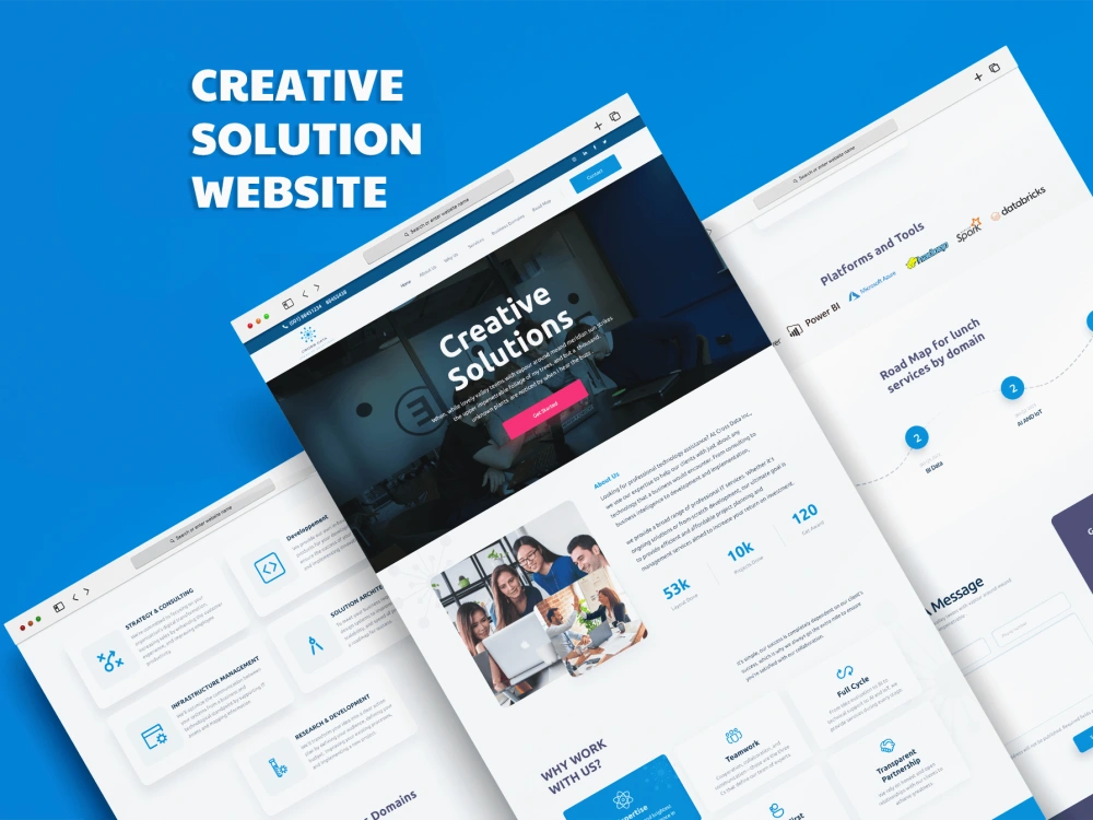 Unique Modern Professional Responsive Website UI/UX design | Upwork
