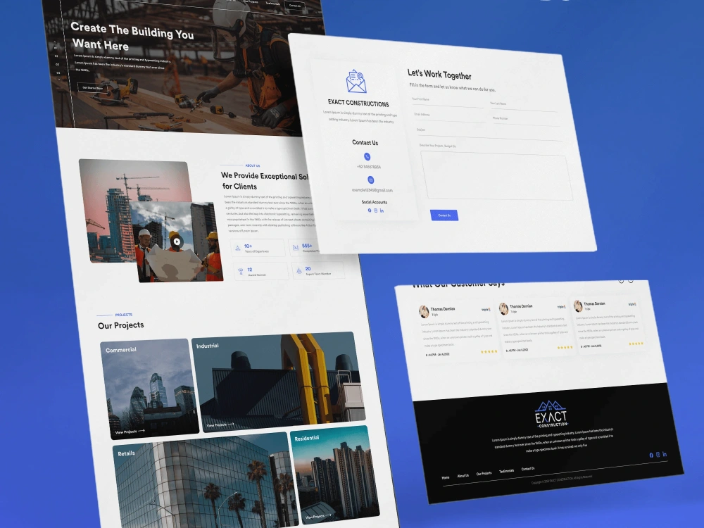 Unique Modern Professional Responsive Website UI/UX design | Upwork