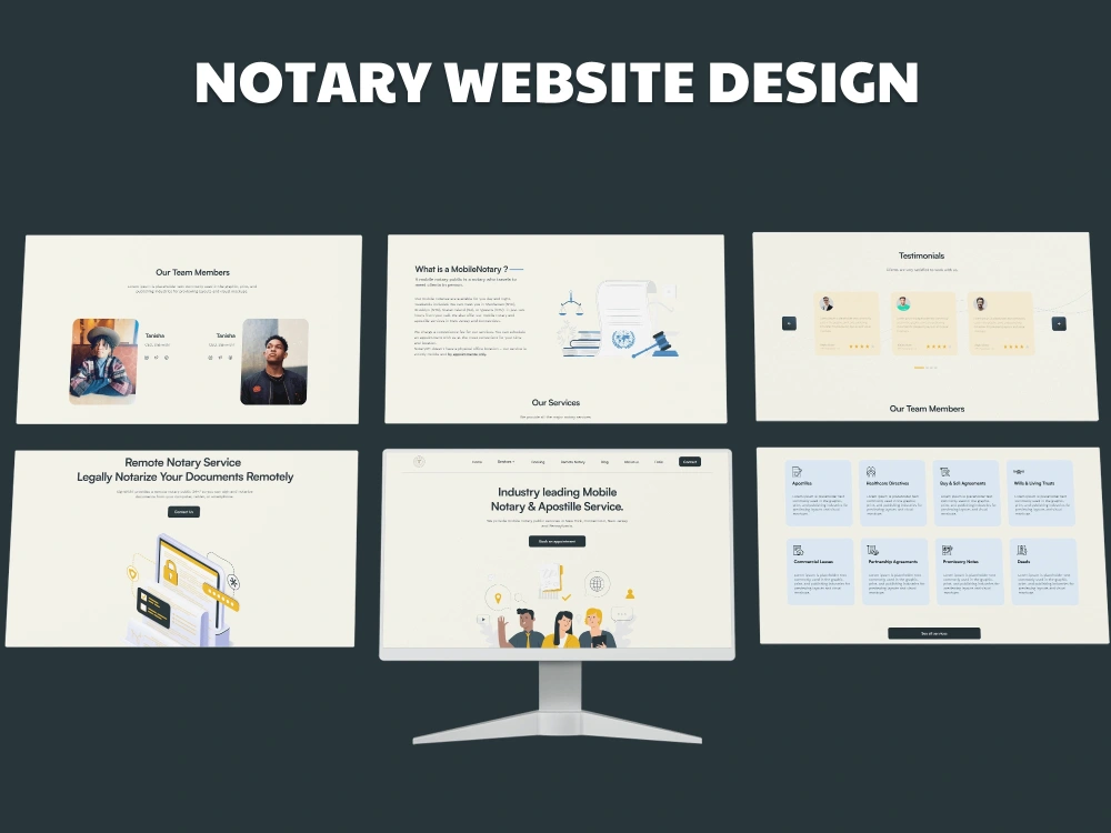 Unique Modern Professional Responsive Website UI/UX design | Upwork