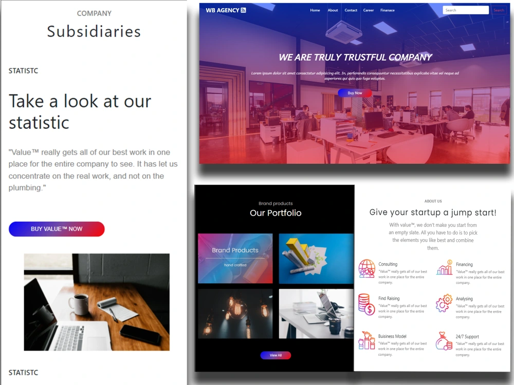 A Fully Responsive Web Design Using Html5 Css3 Bootstrap4 Upwork