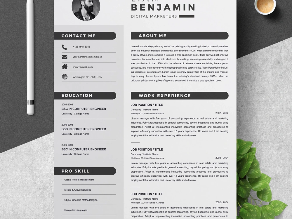 A perfectly revamped resume / CV tailored to your next job | Upwork