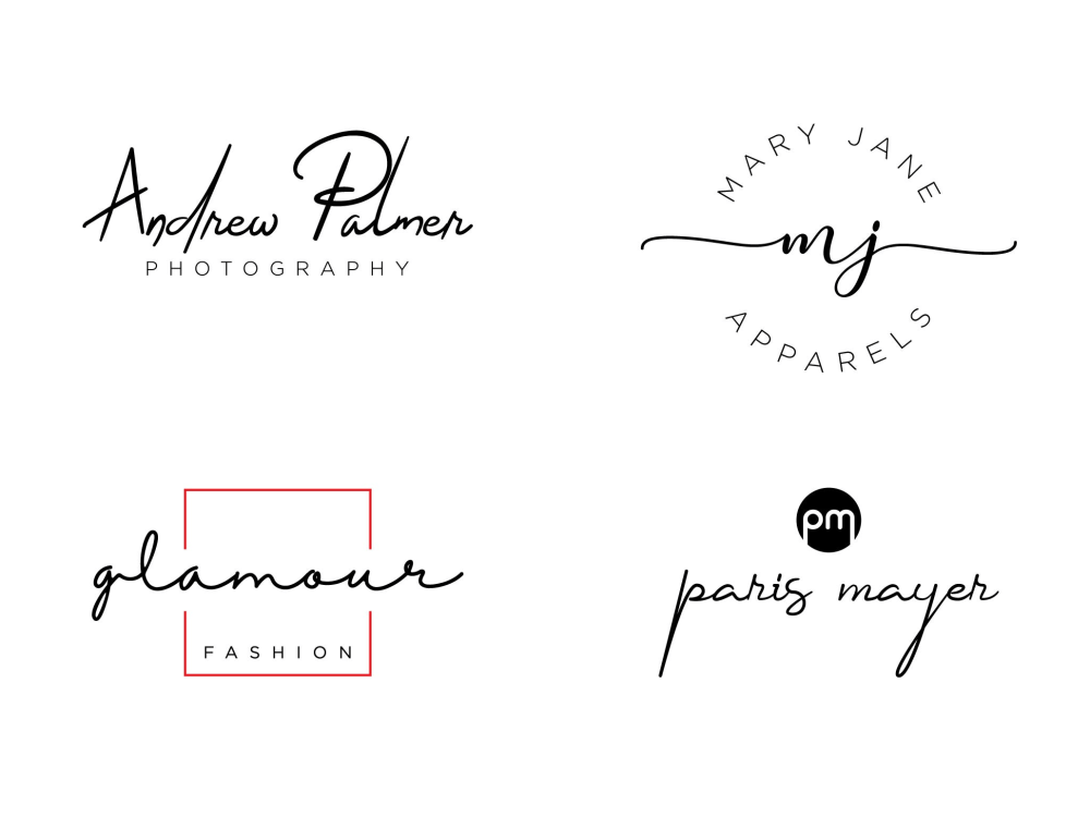 Luxury elegant and unique handwritten signature logo design and ...