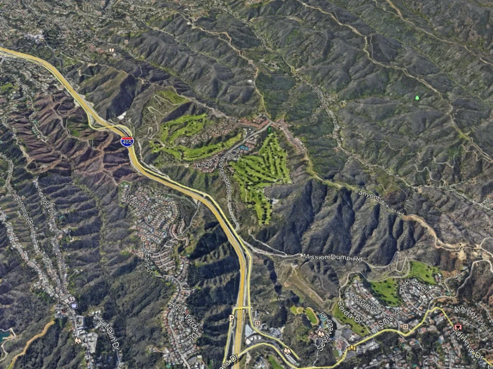 A 3D model of the landscape based on the coordinates you set (1 day ...