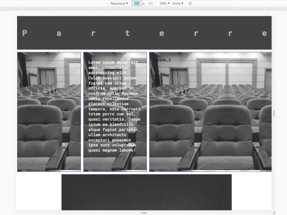 Cinema (Template)prototype to make sense of interior | Upwork