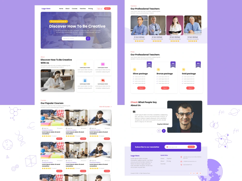 Ui designs for website and mobile application | Upwork