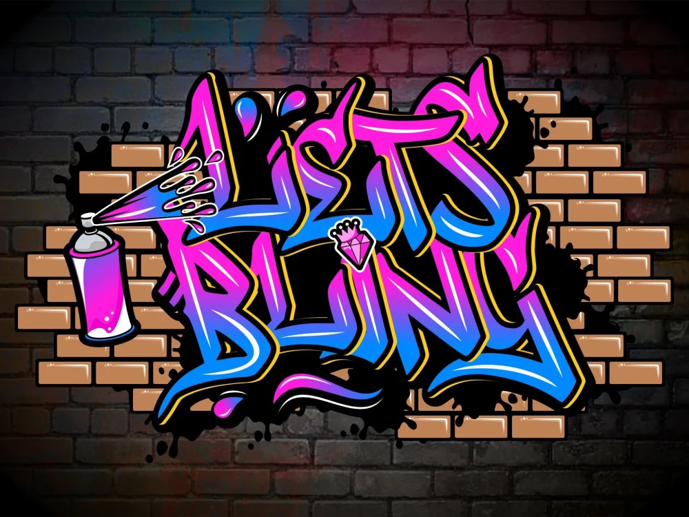 An eye-catching and unique graffiti logo design and branding | Upwork