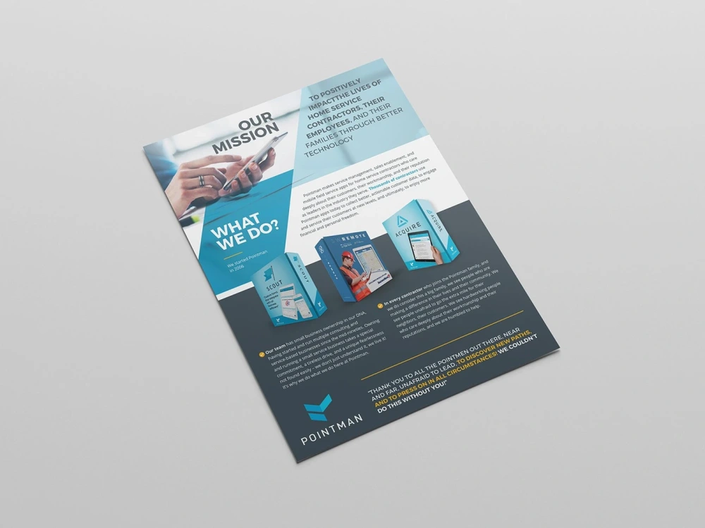 Your designed sales pitch easily with our sleek flyer and postcard ...