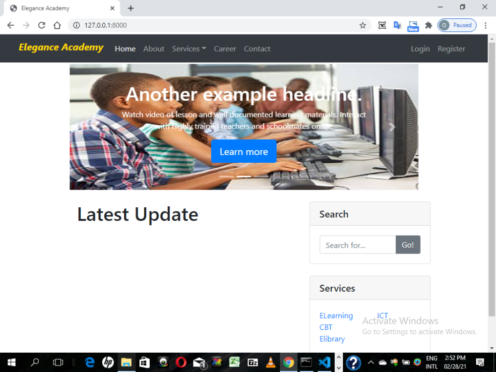 A Full stack eLearning Web App using Django and Bootstrap | Upwork